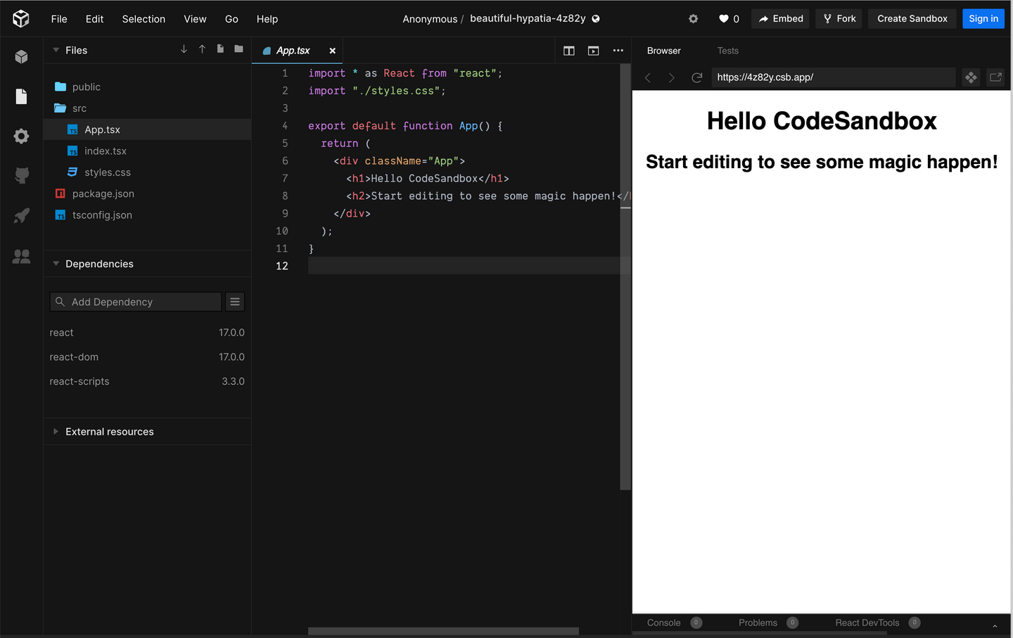 JavaScript线上沙箱环境——codesandbox.io - 知乎