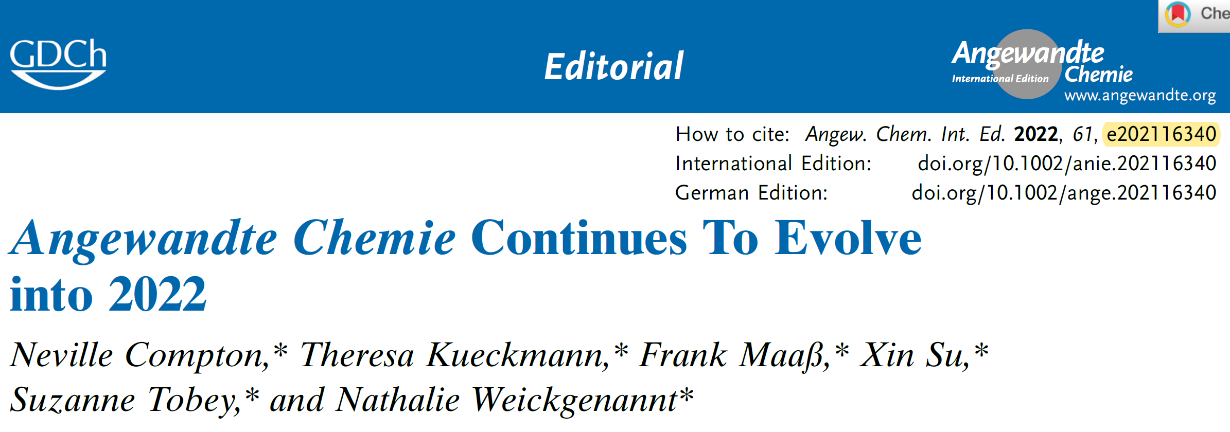 为什么这两年Angew上的文章正式上线后也没有页码了？ - 知乎