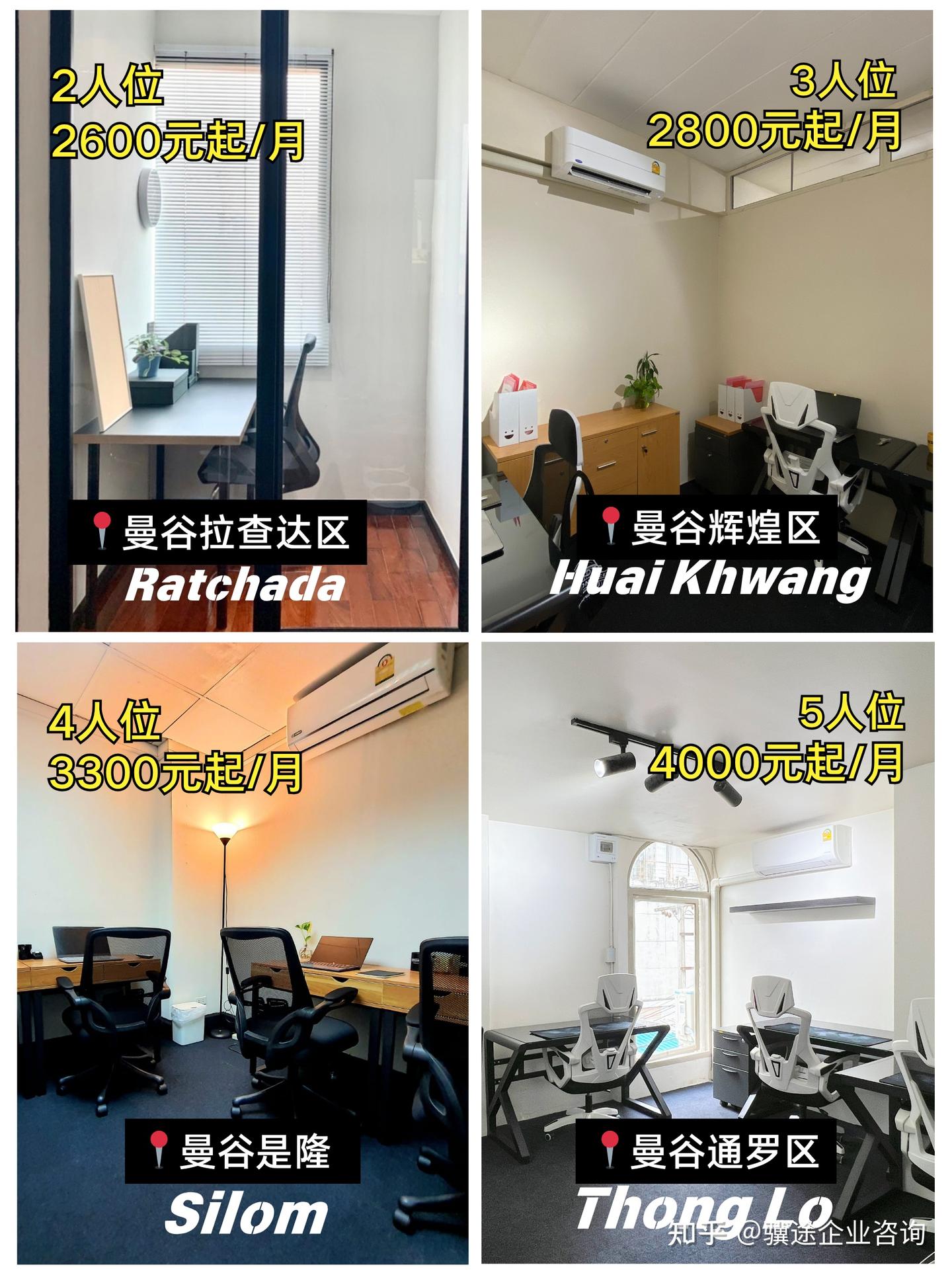 在泰国创业钱还没有挣到，能省先省。租小面积办公室 真的省下好多💰 知乎