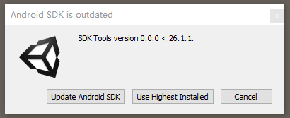 解决Unity2018打包，提示 SDK Tools version 0.0.0 ＜ 26.1.1 - 知乎