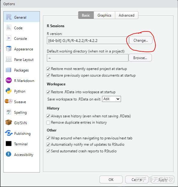 R Studio选择R版本 - 知乎