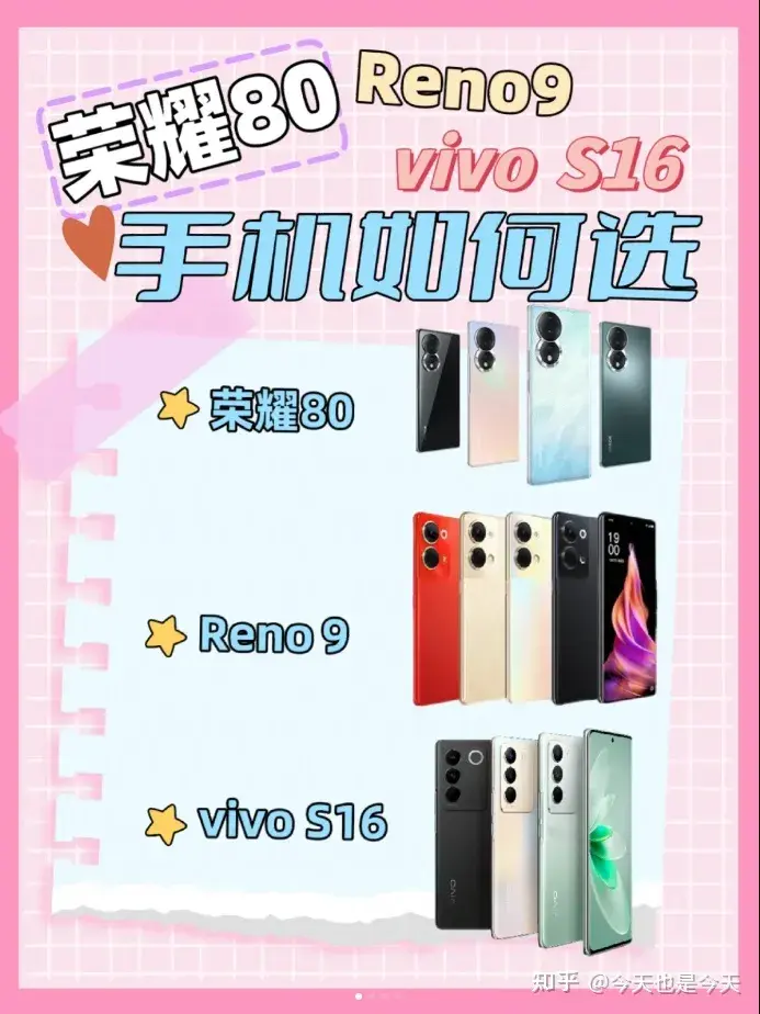 荣耀80系列、vivo s16系列、OPPO Reno9系列怎么选？ - 知乎