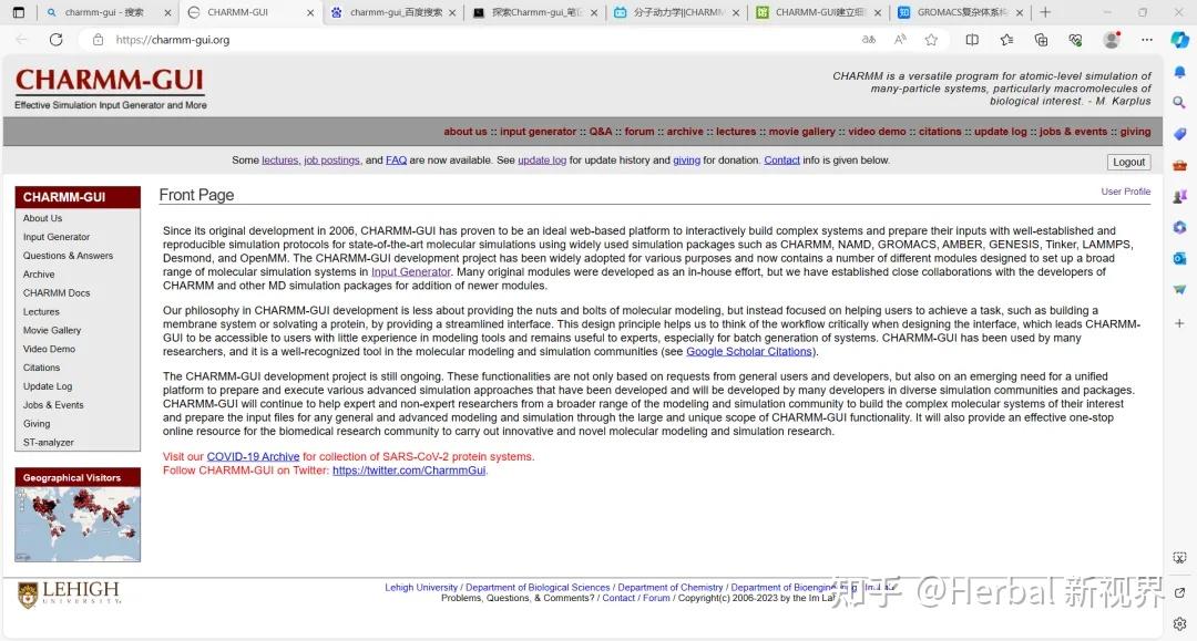 CHARMM-GUI——分子动力学模拟多功能在线平台 - 知乎