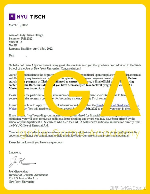 IGA OFFER | 跨专业拿下NYU游戏设计OFFER - 知乎
