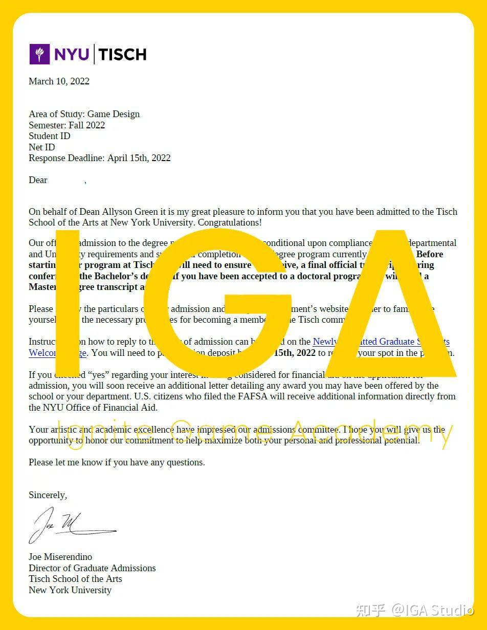 IGA OFFER | 跨专业拿下NYU游戏设计OFFER - 知乎