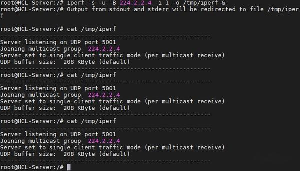 iperf测试组播的命令是什么？通过HCL学习一下 - 知乎