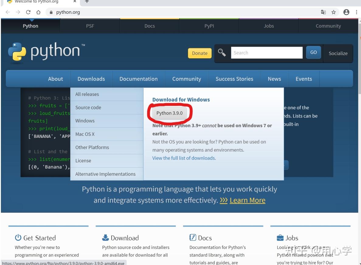 Windows10系统Python3.9解释器的安装配置 - 知乎