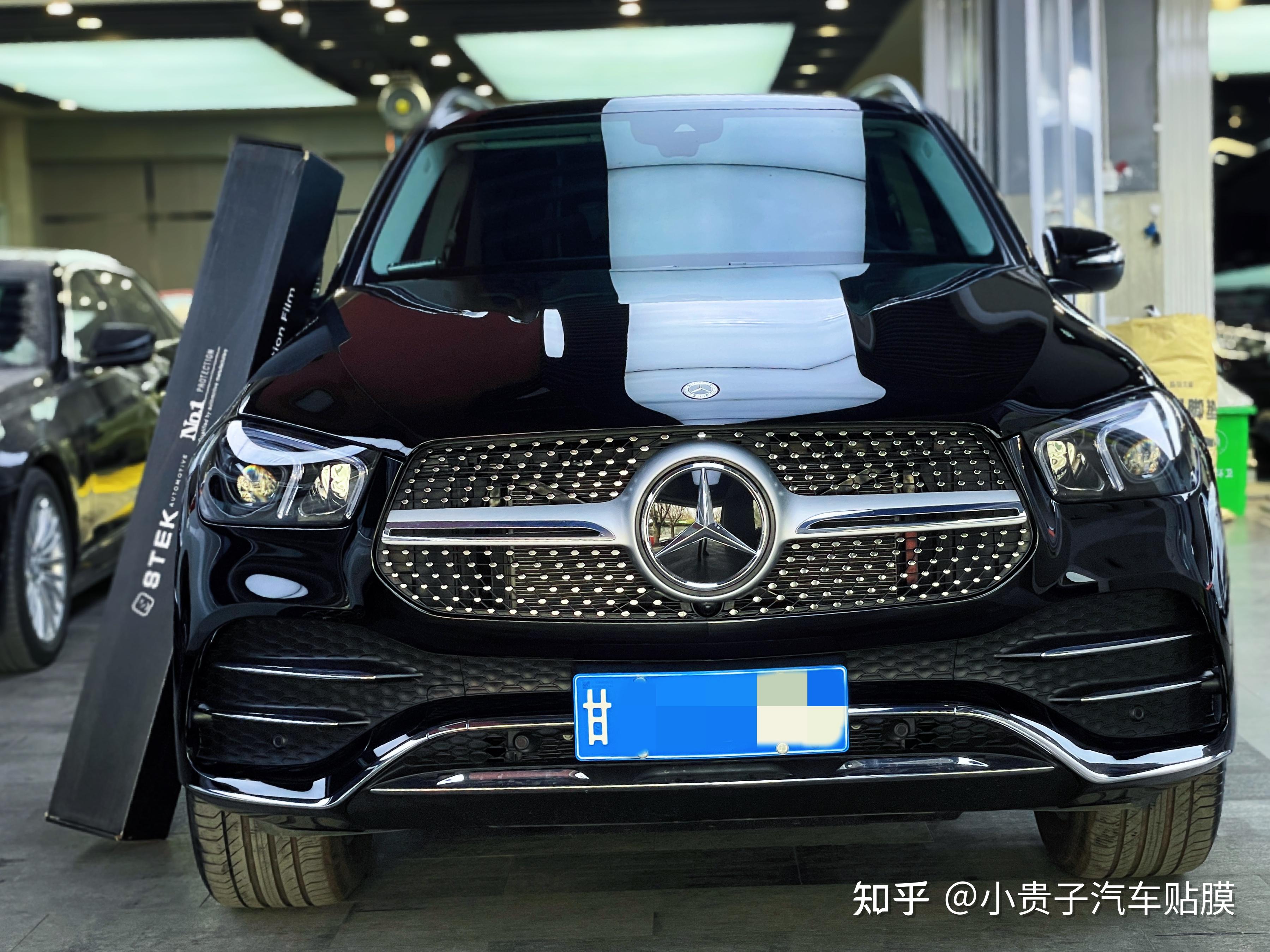 奔驰GLE350贴进口STEK10mil厚度亮光隐形车衣 - 知乎