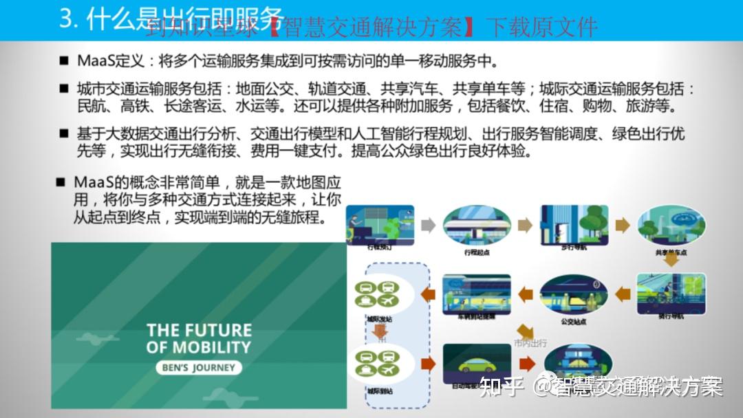 31页PPT | 出行即服务MaaS平台框架建设方案 - 知乎