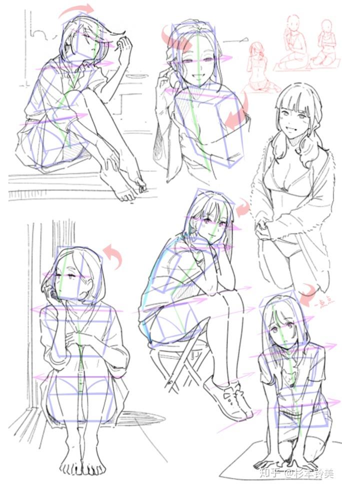 如何画动漫少女的身体？ 知乎