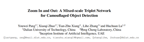 MFFN: Multi-view Feature Fusion Network for Camouflaged Object Detection - 知乎