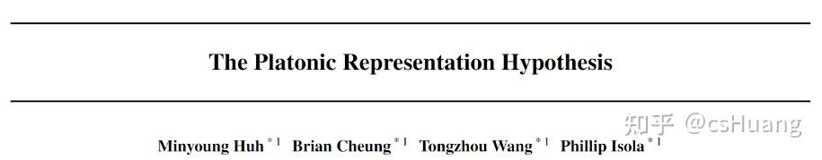 The Platonic Representation Hypothesis（柏拉图式表征假说TPR） - 知乎