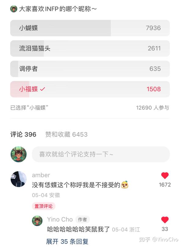 为什么大家都叫infp小蝴蝶啊？（正经解读） 知乎