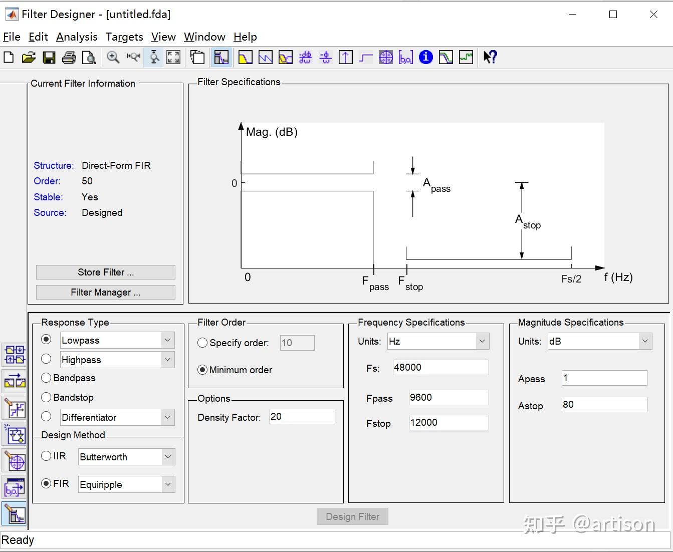 [Matlab|Simulink]| [8] Filter Designer设计与建模实现 - 知乎