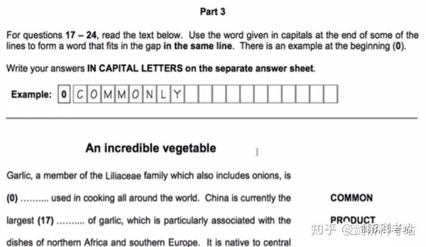 FCE语用题型 word formation高频考点解析及练习 - 知乎