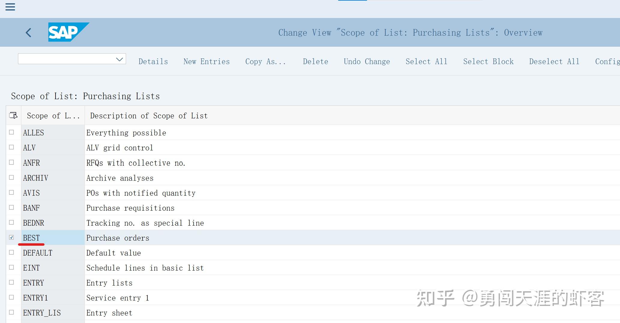 SAP MM 个人账号里参数ME_USE_GRID=‘X’不起作用？ - 知乎