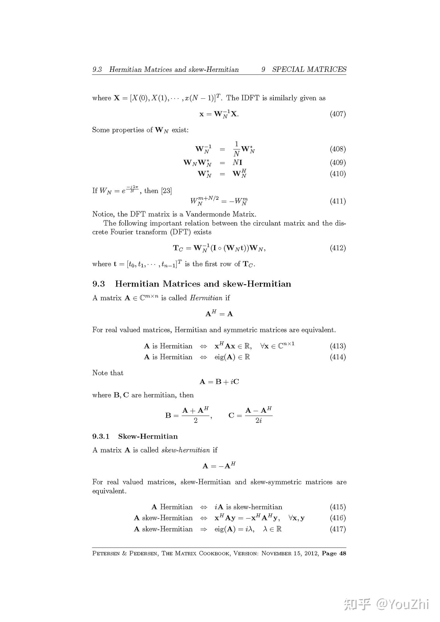 矩阵微积分公式查表(The Matrix Cookbook) - 知乎