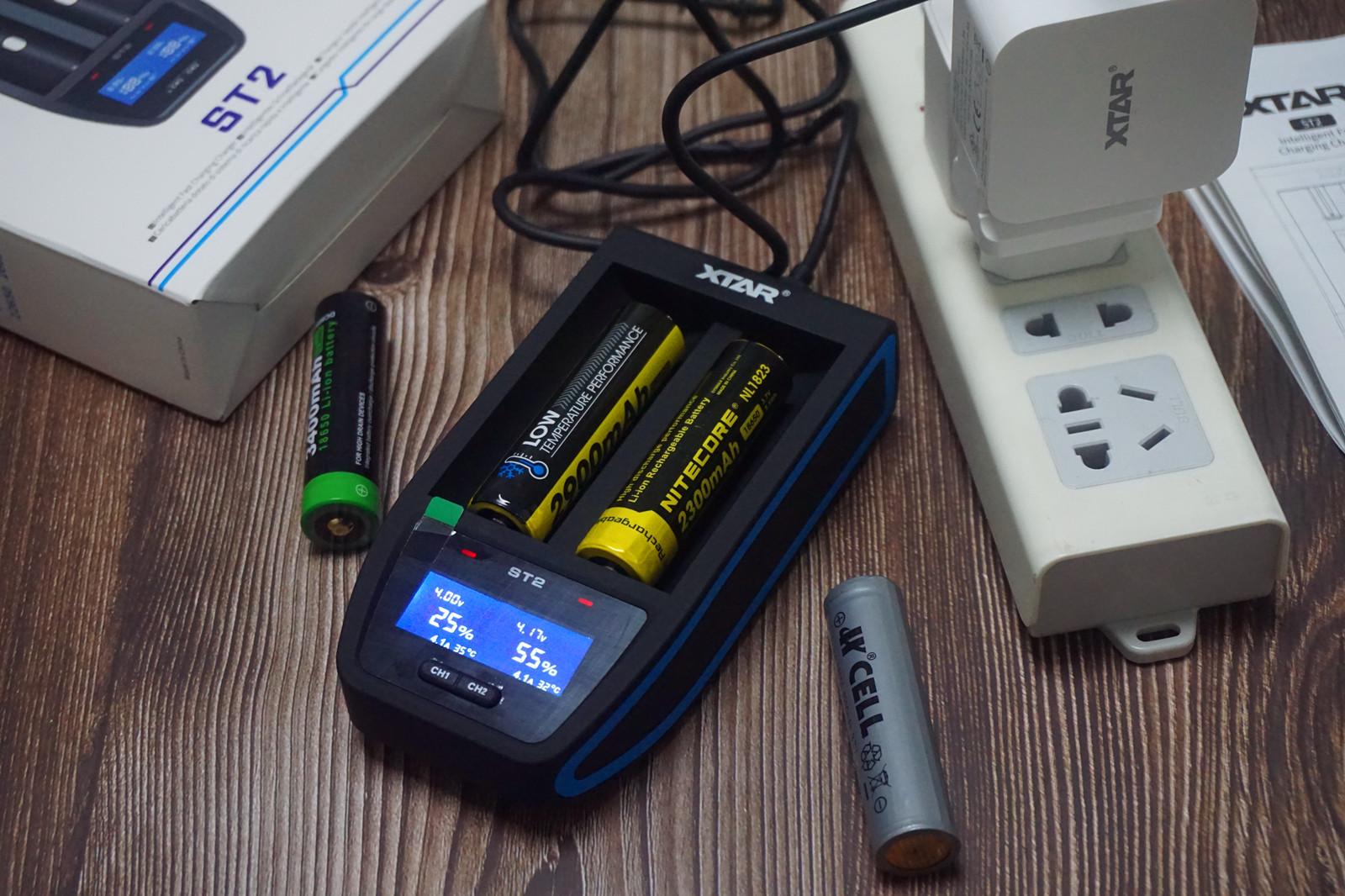 XTAR ST2 锂电池快速充电器快的不是一点点 - 知乎