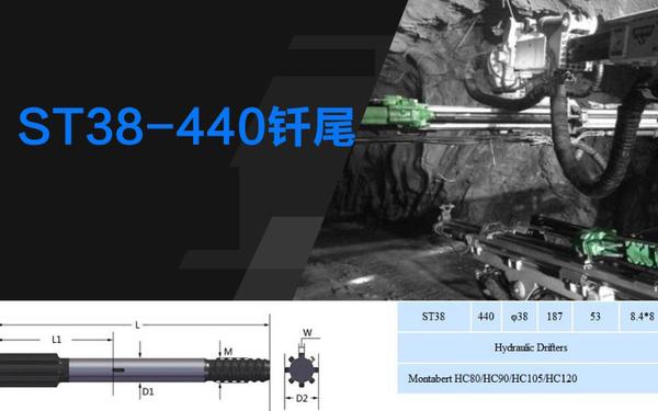 ST38-440钎尾-【适用于蒙特贝HC80/HC90/HC105/HC120凿岩机】 - 知乎