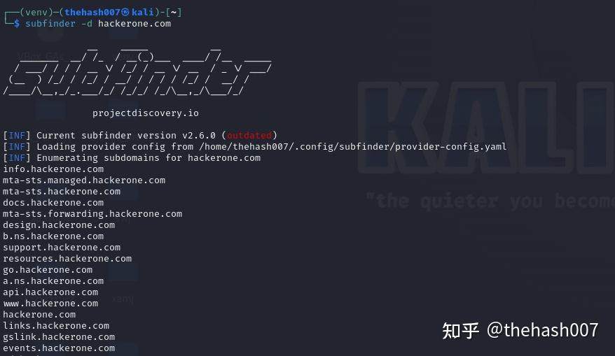 使用 Subfinder 进行子域名发现 - 渗透测试教程 - 知乎