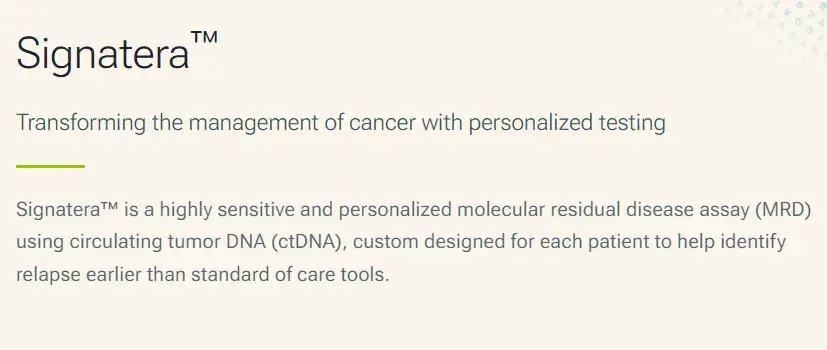 MRD标杆：Natera的Signatera解析（产品参数&生信流程） - 知乎
