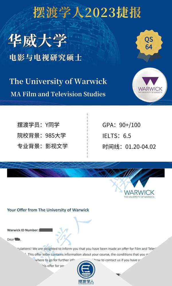 23fall录取捷报 | 电影研究专业全英第一：华威大学电影与电视研究硕士MA Film&Television Studies - 知乎