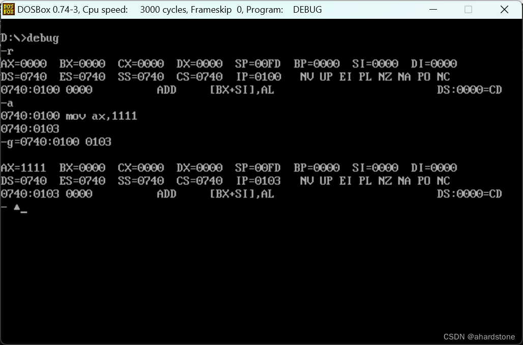 Dos的debug工具的简单使用(2023.9.7) - 知乎