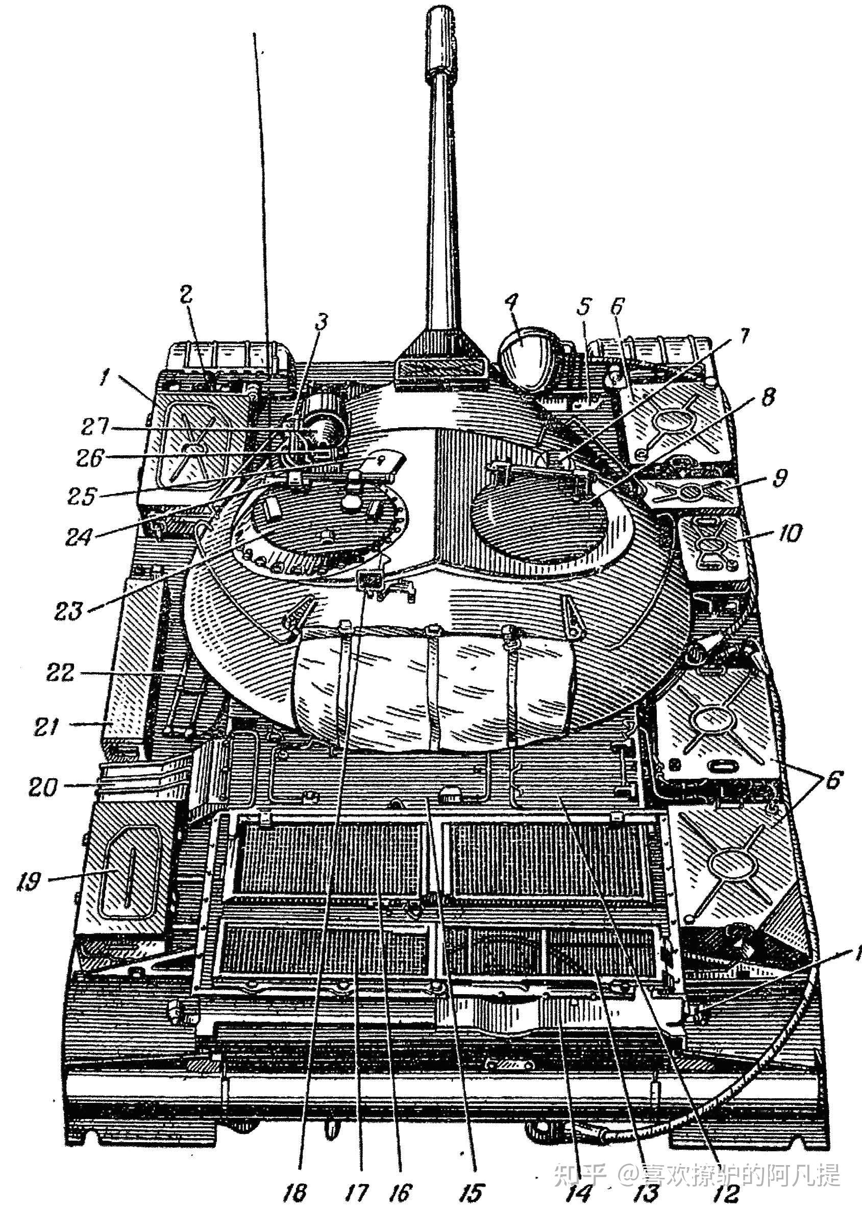 编号11：T-55主战坦克（第二部分）：坦克设计师列昂尼德·卡尔采夫及坦克内部细节 - 知乎