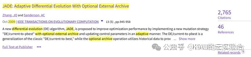 CEC冠军算法的前身JADE——带有外部归档的自适应DE原理介绍及其代码实现(MATLAB/PYTHON) - 知乎