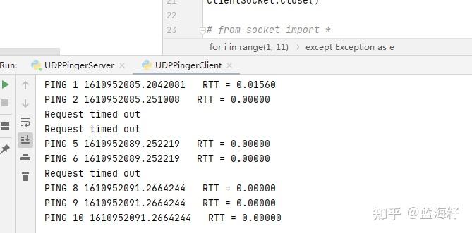 Socket Programming Assignment 1: UDPPinger - 知乎