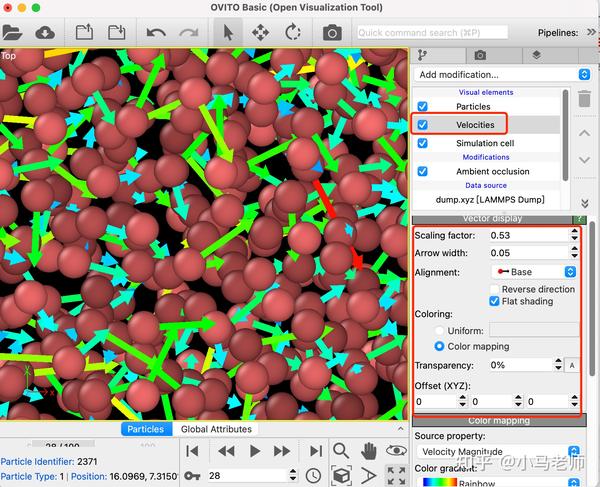 Ovito教程：原子移动方向添加箭头 - 知乎