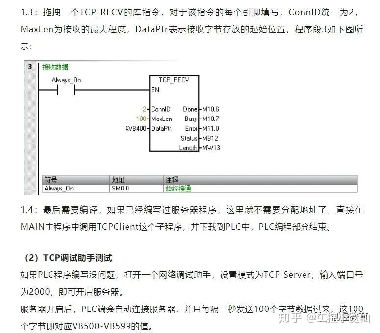 基于西门子PLC的Socket通信深度剖析 - 知乎