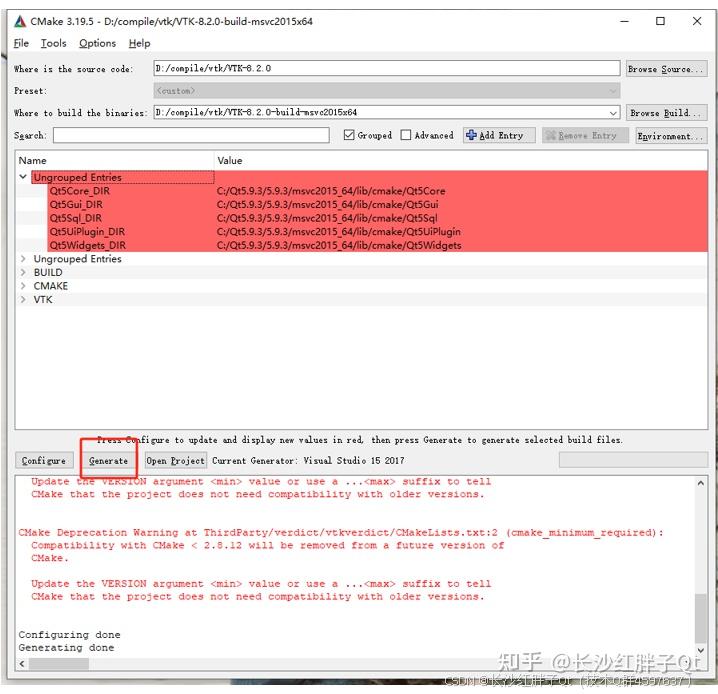 VTK开发笔记（一）：VTK介绍，Qt5.9.3+VS2017x64+VTK8.2编译 - 知乎