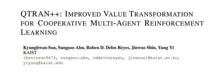 2020 QTRAN++解读 [2] - 知乎