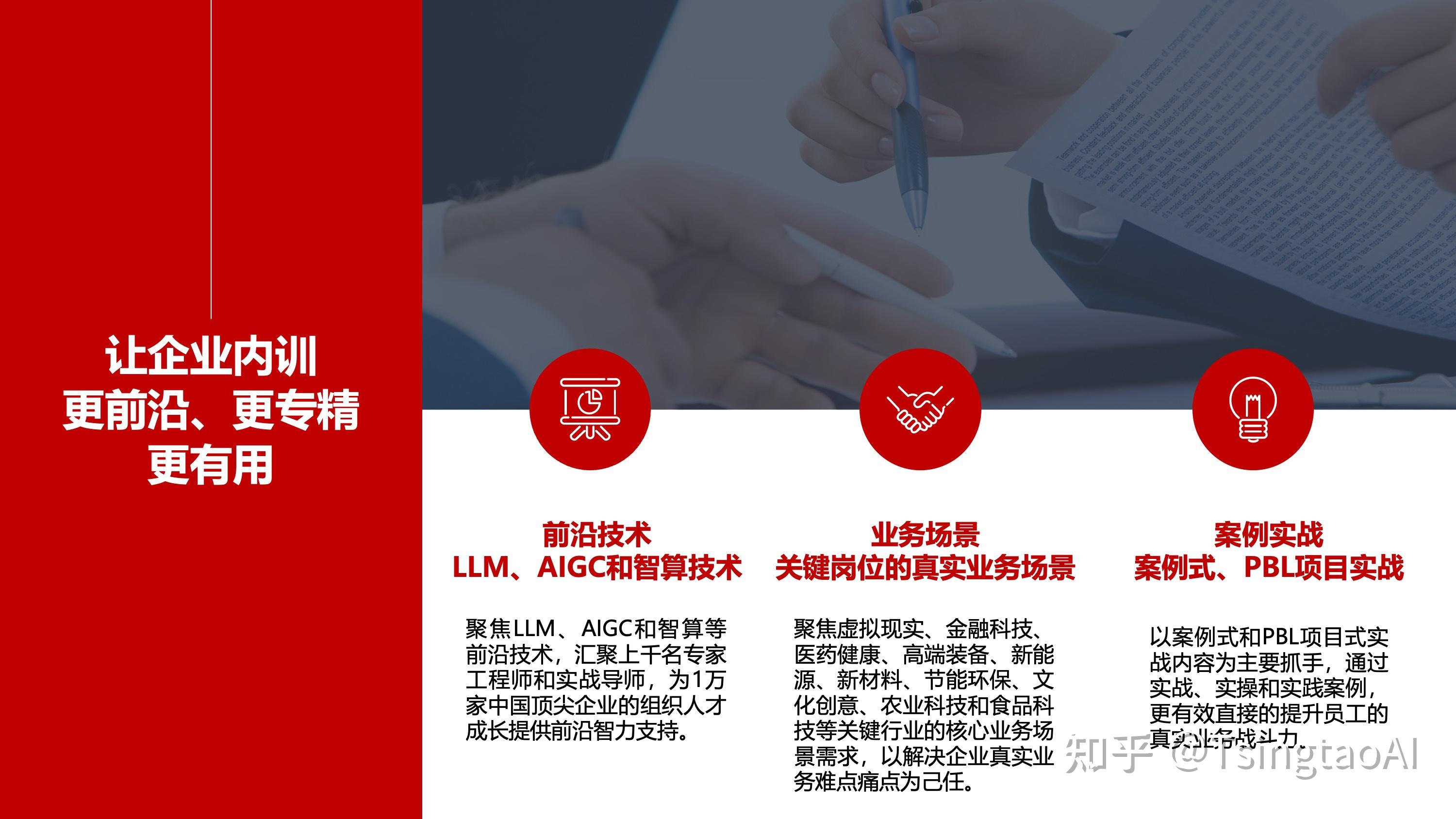 LLM/AIGC/智算技术赋能企业组织AI转型-深入业务肌理的案例/项目实战内训解决方案 - 知乎