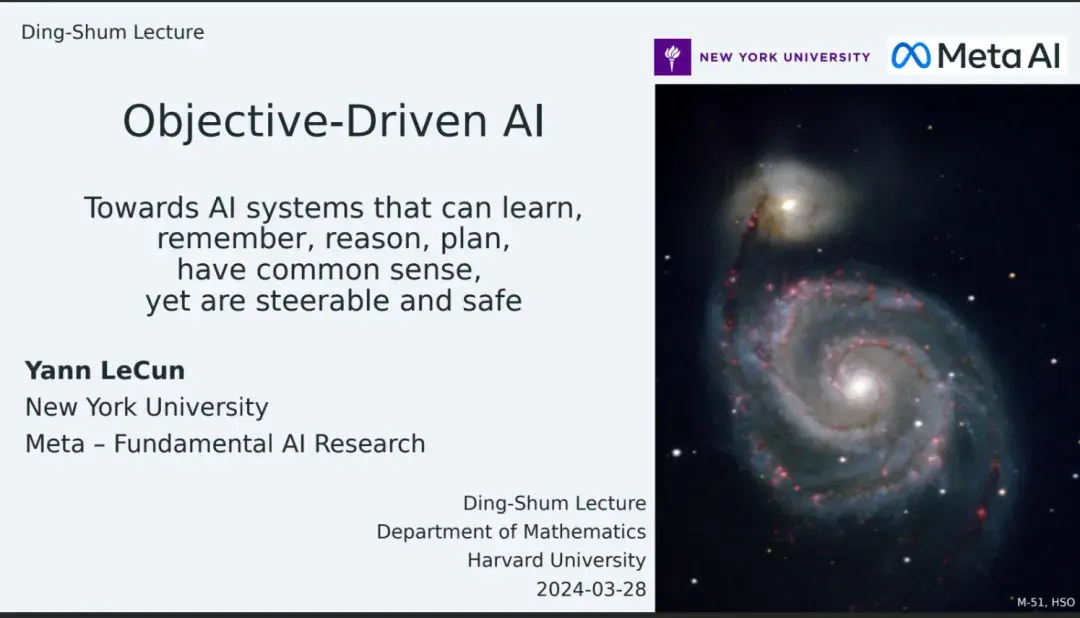 LeCun哈佛演讲PPT放出：唱衰自回归LLM，指明下一代AI方向 - 知乎