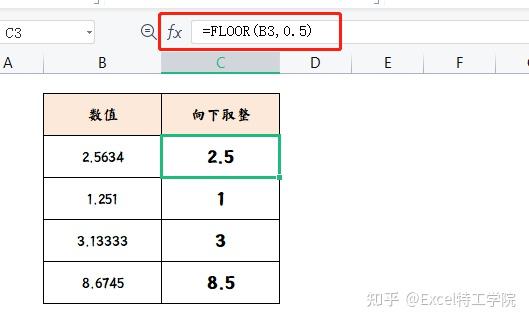 Excel取整函数，你都知道嘛？ 知乎 6940