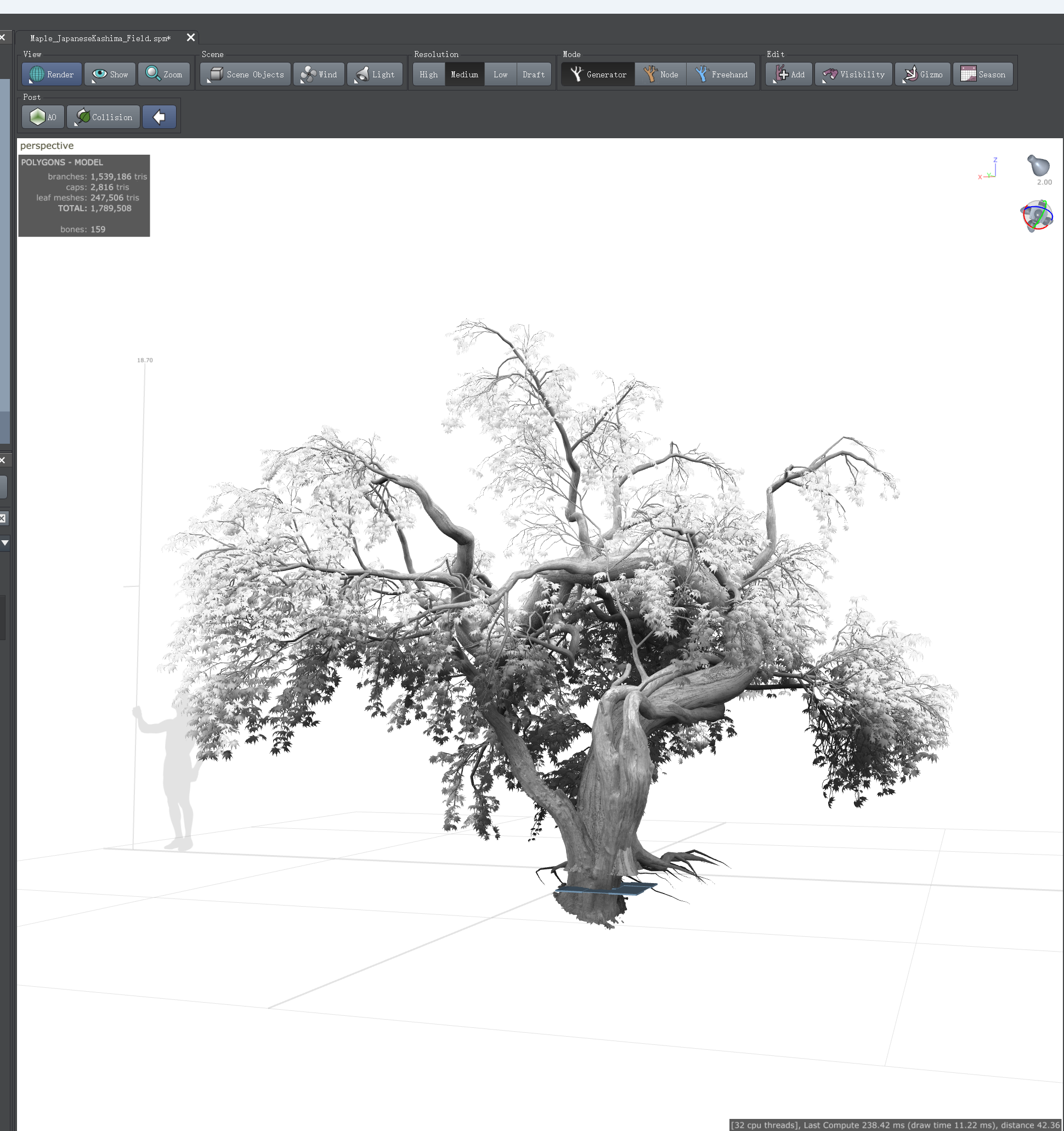SpeedTree导出到UE5新手踩坑（持续更新） - 知乎