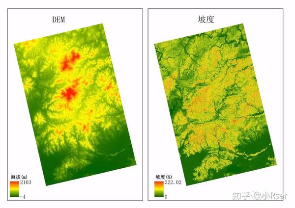 基于DEM的坡度坡向分析 - 知乎