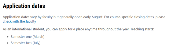 24fall提醒 |澳洲“八大”DDL汇总，注意！这些院校即将截止 - 知乎