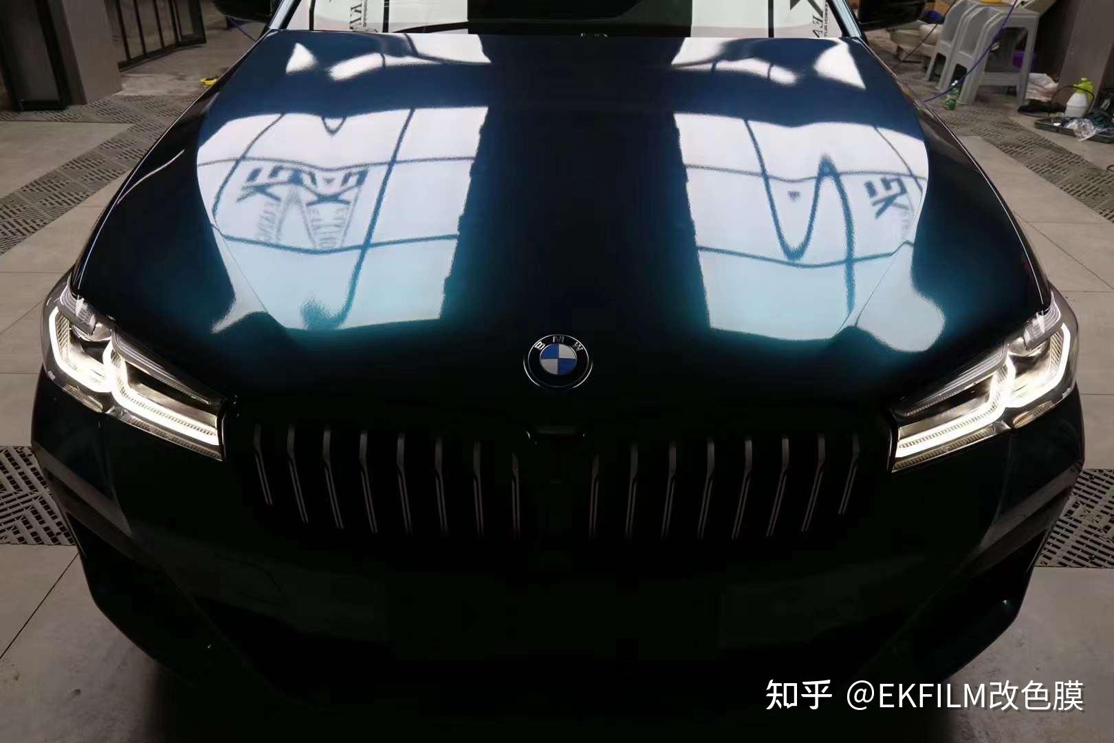 适合夏天贴的颜色：宝马5系贴膜EKFILM-EK改色膜钻石马丁绿 - 知乎