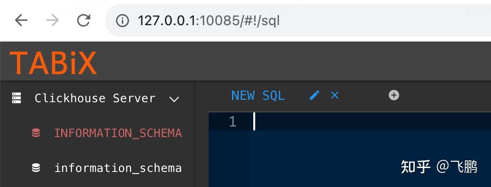 clickhouse图形化工具tabix - 知乎