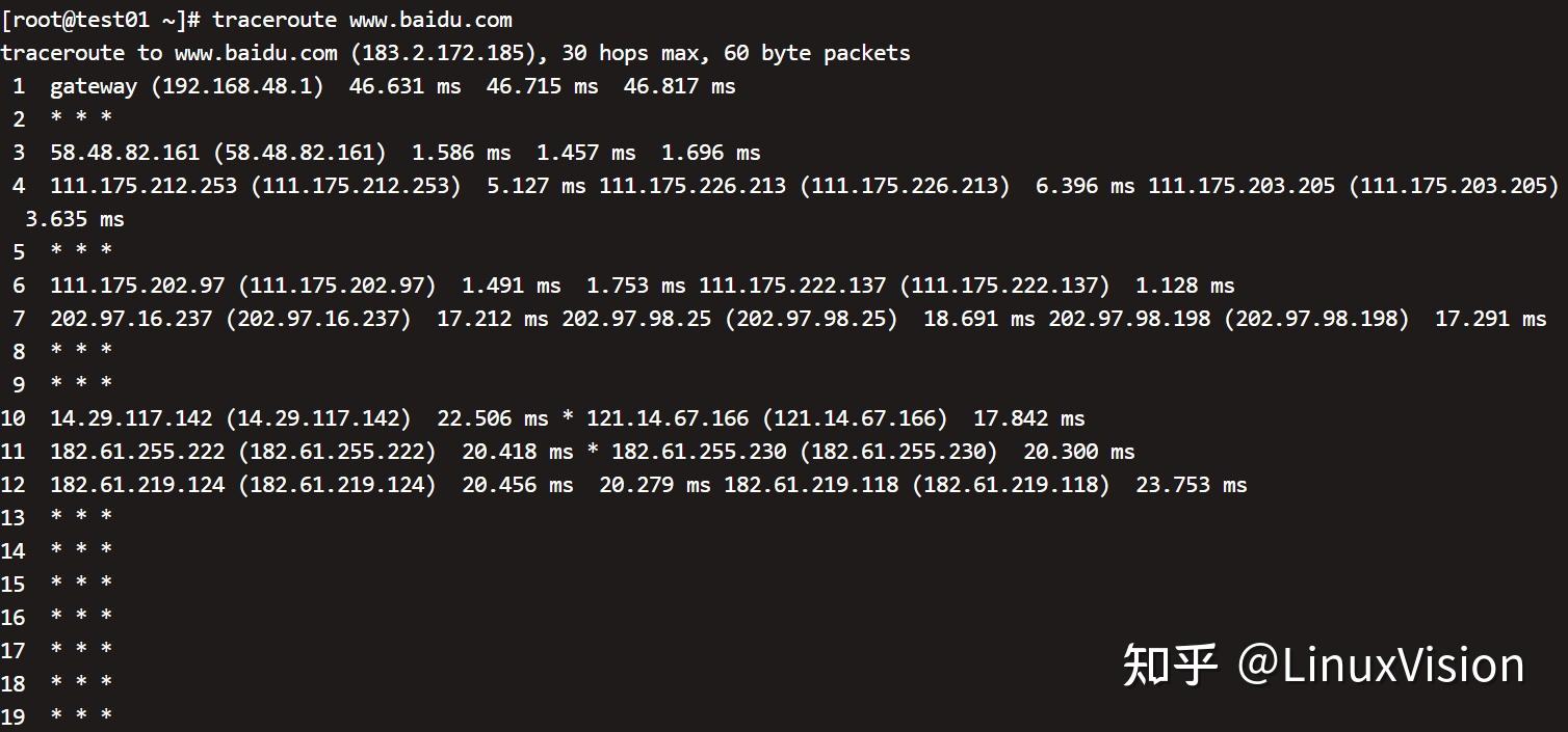 网络诊断工具traceroute/tracert - 知乎