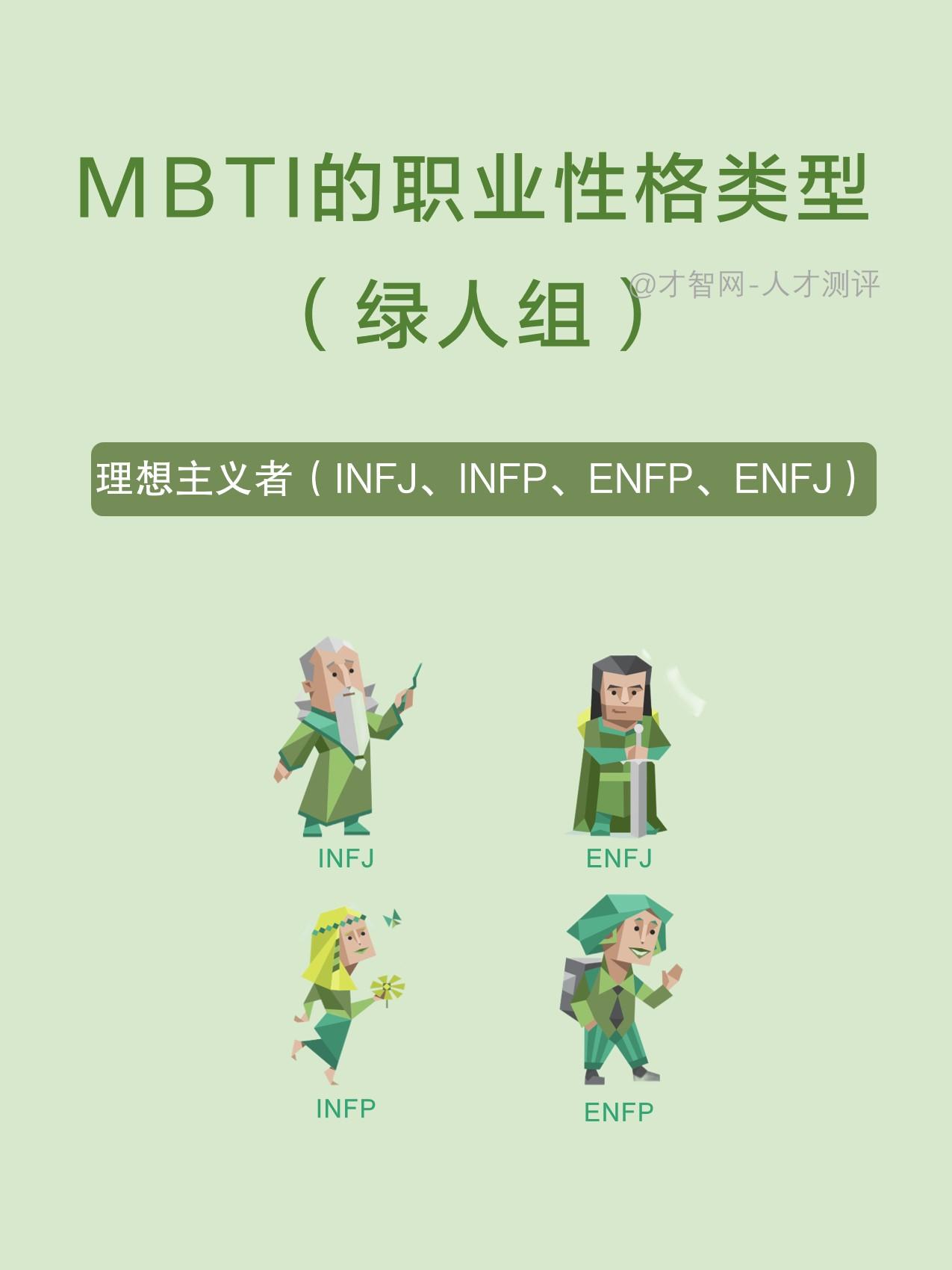 深度解析MBTI的职业性格类型（绿人组） - 知乎