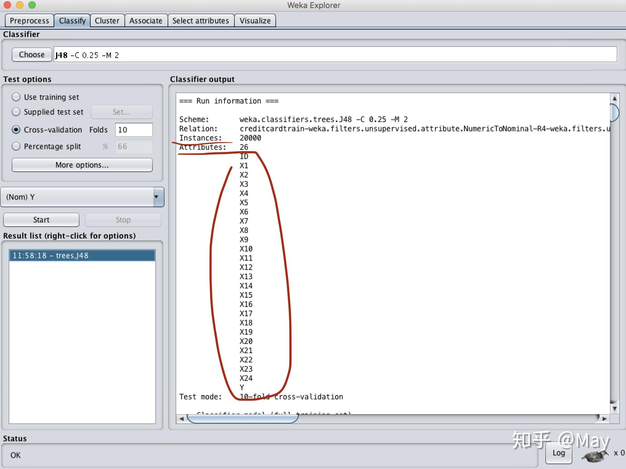 WEKA分类器（Classify）之J48决策树 - 知乎
