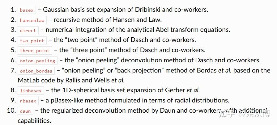 Python的pyAbel库 - 知乎