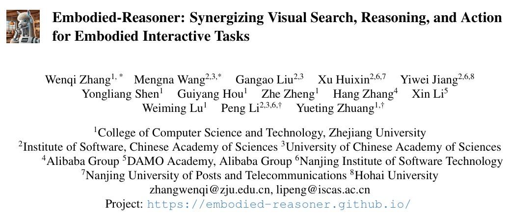 浙大联合阿里等提出具身推理模型Embodied-Reasoner，让机器人学会思考与交互 - 知乎