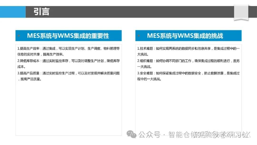 MES系统与WMS集成方法（满分100学习资料） - 知乎