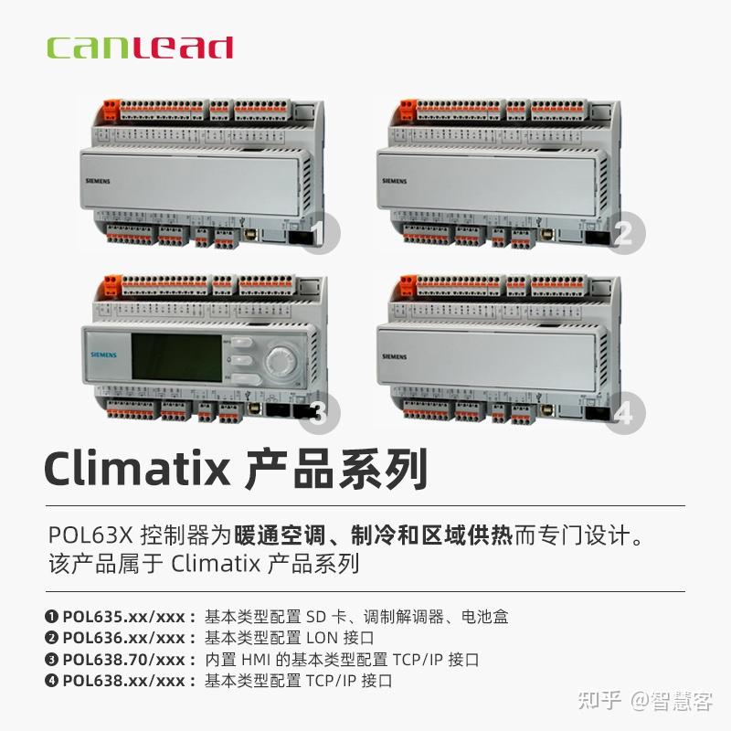 西门子战略合作伙伴@易云维产业电商Siemens POL63X系列 CLIMATIX直接式数字控制器 - 知乎