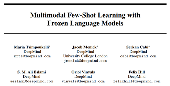 论文阅读：《Multimodal Few-Shot Learning with Frozen Language Models》 - 知乎